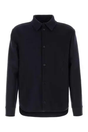 JIL SANDER Midnight Wool Shirt - Blue