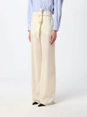 Max Mara Virgin Wool Trousers - White
