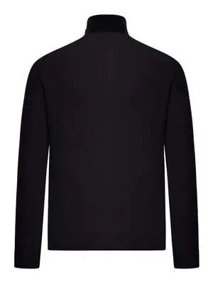 Stone Island Regular Fit Sweater With Zip And Button Fastening
