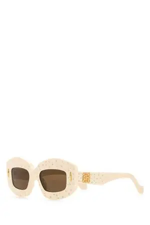 Loewe Cream Acetate Sunglasses - Yellow