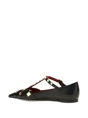 Valentino Garavani Studded Leather Ballet Flats - Multicolor