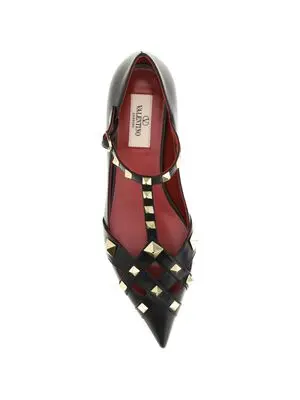 Valentino Garavani Studded Leather Ballet Flats - Multicolor
