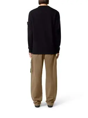 Stone Island Melange Effect Sweater With Compass Logo