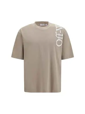 Off-White Vertical Bookish Skate T-shirt - Cream
