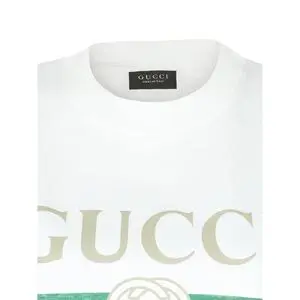 Gucci Cotton Blend Logo Print T-shirt