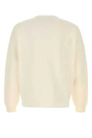 Loewe Ivory Cotton Blend Sweater - White
