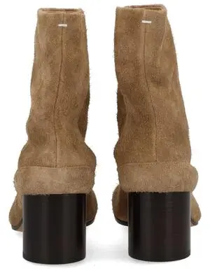 MAISON MARGIELA Leather Tabi Boots - Brown