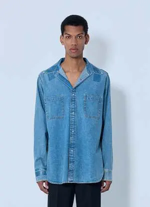 MAISON MARGIELA Denim Button-down Shirt - Blue