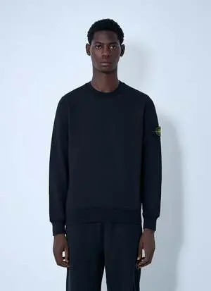Stone Island Logo Sweatshirt - Black