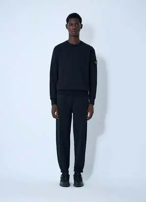 Stone Island Logo Sweatshirt - Black