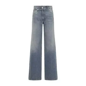 Versace Raw Cut Cotton Denim Jeans
