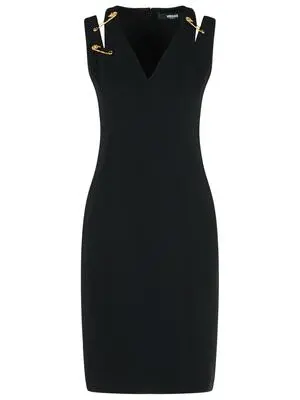 Versace Viscose Blend Dress - Black