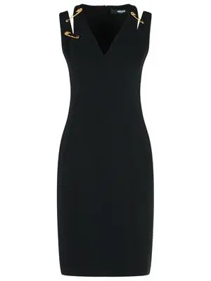 Versace Viscose Blend Dress - Black