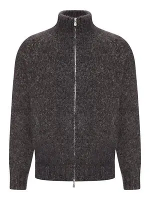 Brunello Cucinelli Boucle Knit Zip-up Sweater - Multicolor