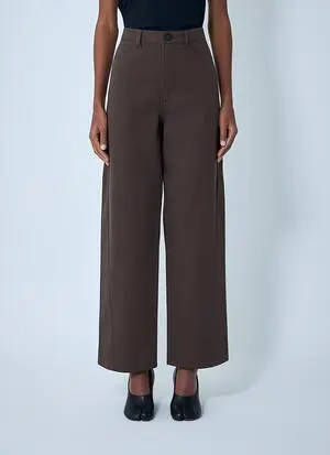 TOTEME Cotton Pants - Brown