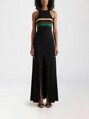 Saint Laurent Viscose Jersey Dress - Black