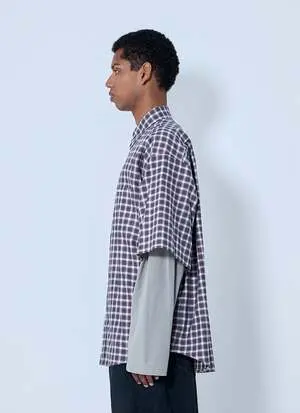 Balenciaga Layered Check Shirt