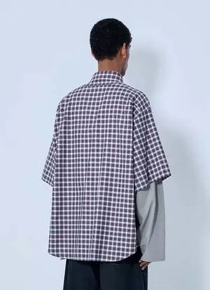 Balenciaga Layered Check Shirt
