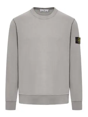 Stone Island Stone Island Men Cotton Crew-Neck Sweatshirt Gray