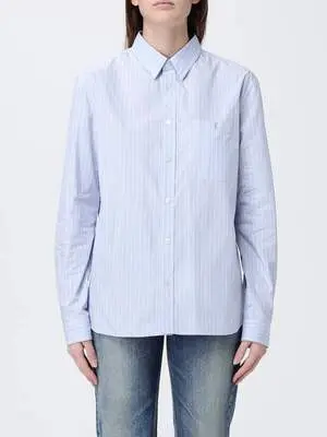 Saint Laurent Striped Cotton Shirt - Blue