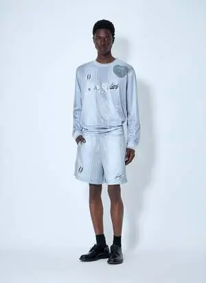 Acne Studios Striped Elasticated Shorts - Gray