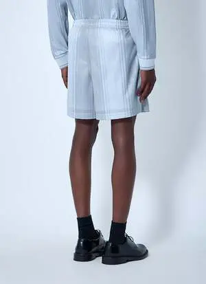 Acne Studios Striped Elasticated Shorts - Gray