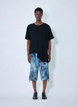 Yohji Yamamoto Drawstring Cropped Shorts