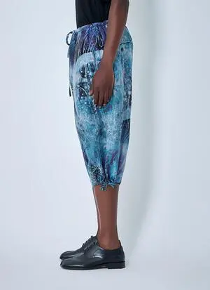 Yohji Yamamoto Drawstring Cropped Shorts