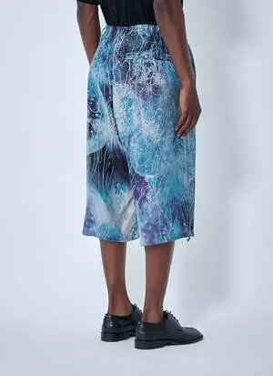 Yohji Yamamoto Drawstring Cropped Shorts