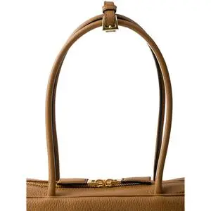 Prada Calf Leather Tote Bag - Brown