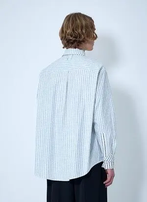 Jacquemus Patterned Cotton Poplin Shirt - White