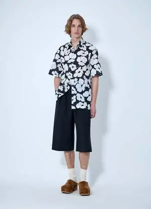Dries Van Noten Floral Short-sleeve Shirt - Black
