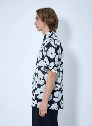 Dries Van Noten Floral Short-sleeve Shirt - Black