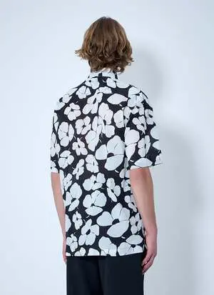 Dries Van Noten Floral Short-sleeve Shirt - Black