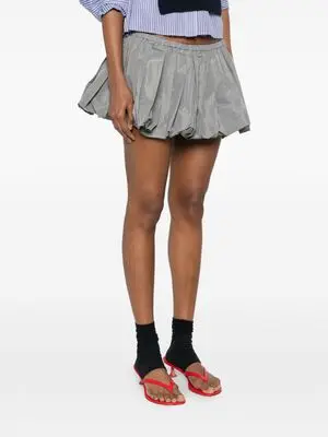 Miu Miu Pleated Puff-ball Mini Skirt - Multicolor