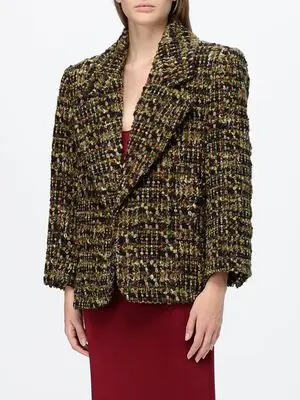 Saint Laurent Striped Wool Tweed Blazer
