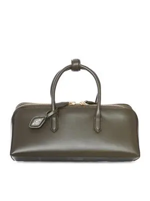 Alaïa Delta Small Calfskin Box Bag - Green