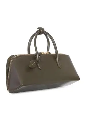 Alaïa Delta Small Calfskin Box Bag - Green
