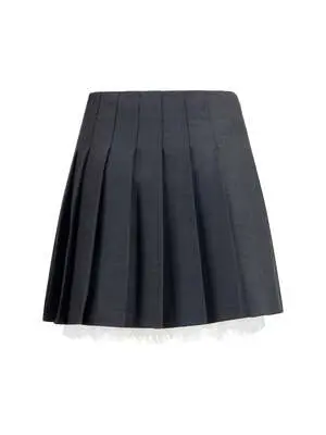 SELF-PORTRAIT Pleated Mini Skirt