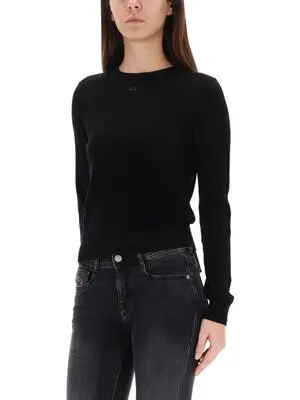 DIESEL® Wool Crewneck Sweater - Black