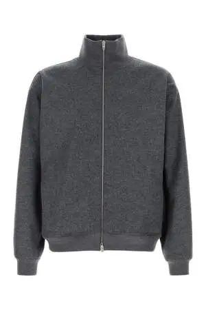 JIL SANDER Wool Zip Up Jacket - Gray