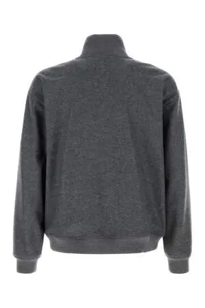 JIL SANDER Wool Zip Up Jacket - Gray