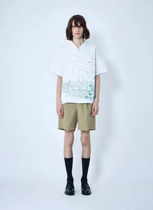Prada Button Patch Pocket Trousers