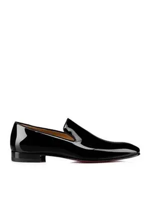 CHRISTIAN LOUBOUTIN Dendelion Shiny Leather Loafers - Black