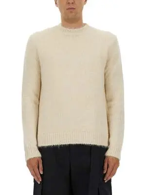 JIL SANDER Wool Blend Sweater - Cream