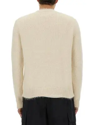 JIL SANDER Wool Blend Pullover - Cream