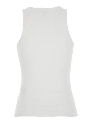 GANNI Cotton Sleeveless Graphic Tank Top - Multicolor