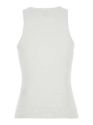 GANNI Cotton Sleeveless Graphic Tank Top - Multicolor