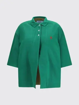 Prada Cotton Pique Boxy Blouson - Green