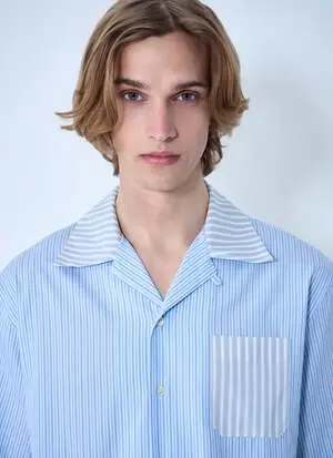 Marni Striped Cotton Poplin Shirt